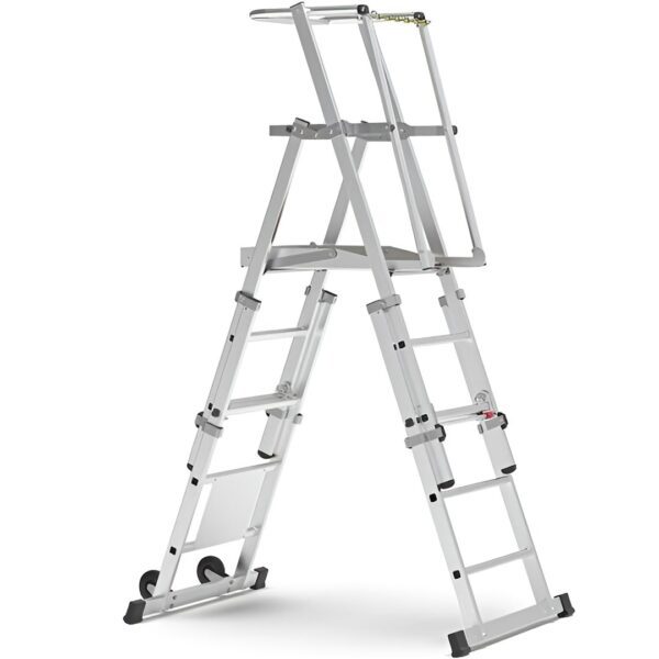 Platform ladder with steps with telescopic - Industrial Safety ...