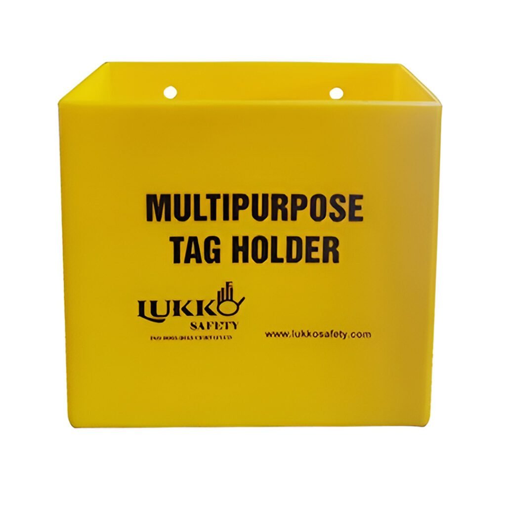 Multipurpose Tag Holder Lockout Yellow Pocket - Industrial Safety ...