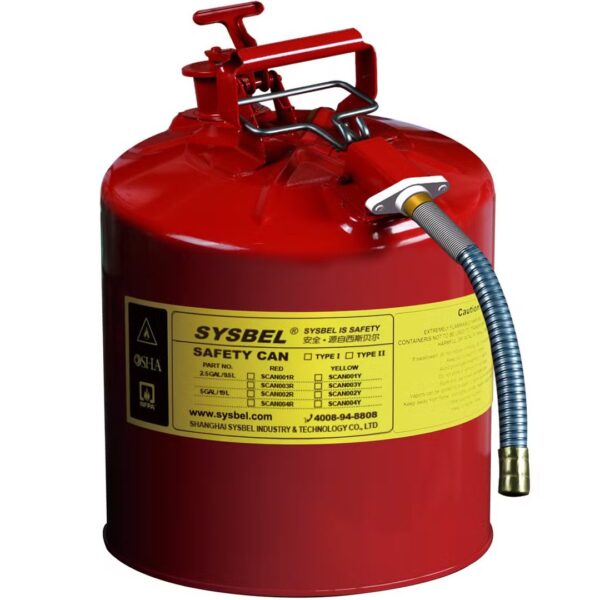 Sysbel Type II 5 Gallon Safety Can - Industrial Safety Equipment ...