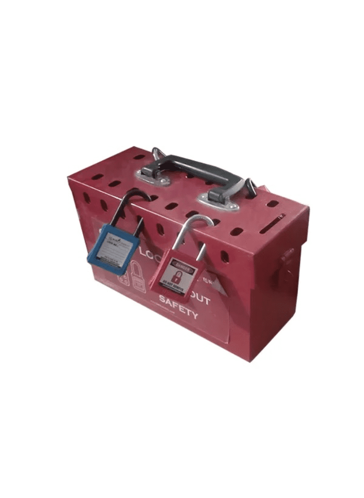 Portable Metal Group Lockout Box LS-g12 - Industrial Safety Equipment ...